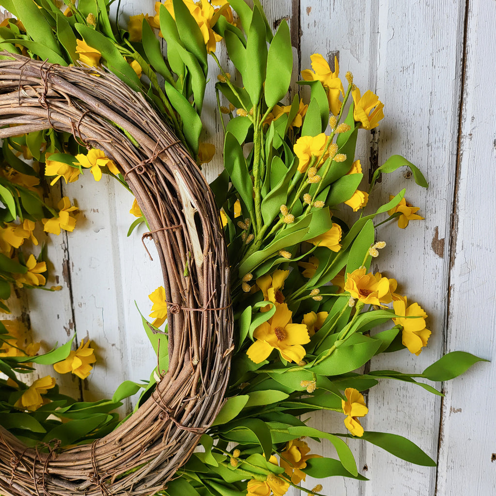 Black-Eyed Susan Wreath - 24 Inch – HOME DECORATIVE ACCENTS